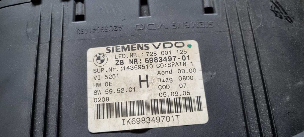 Ceasuri bord volan stanga BMW E90 E91 E92 E93 E84 high cluster 6983497 ...