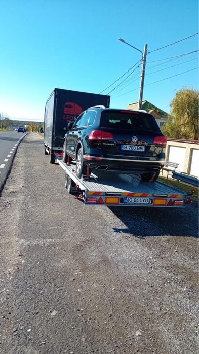 Transport auto platforma ROMANIA GERMANIA BE NL FR ES RO mobila bagaje ...