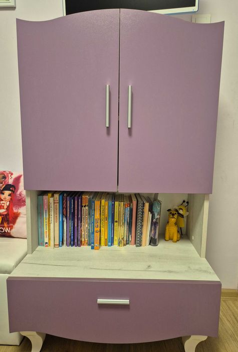 Комплект обзавеждане за детска стая. Легло, гардероб, бюро и скрин гр ...