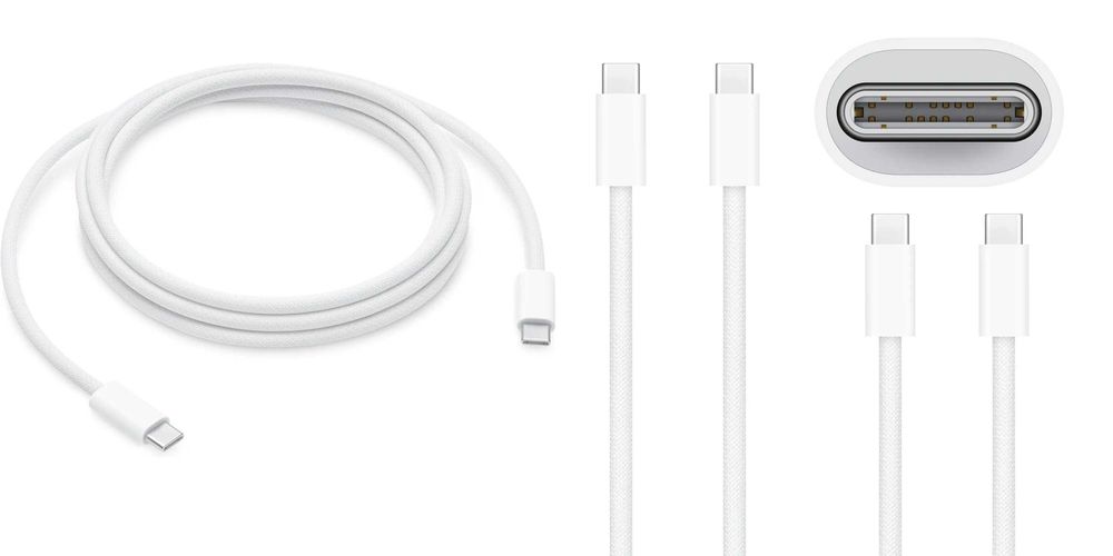 Cablu 2m USB-C Woven Apple pentru date si incarcare Cablu 2m USB-C ...