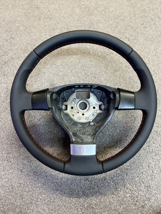 Volan piele Nappa VW PASSAT B6 GOLF 5 TOURAN JETTA TIGUAN 2004-2010 ...