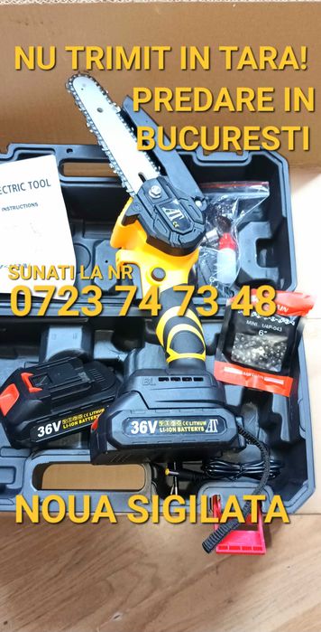 Drujba cu acumulatori drujba electrica 36v 2 lanturi Bucuresti Sectorul 3 • OLX.ro