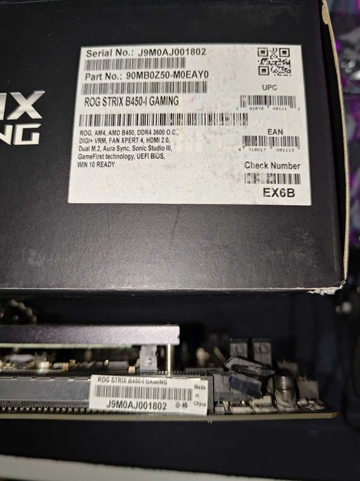 Placa de baza ASUS ROG STRIX B450-I GAMING, Socket AM4, Mini-ITX/mITX ...