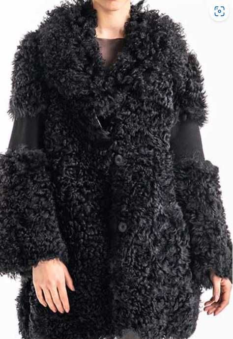 Cojoc din blana naturala de miel, nou, A&Avesa Marimea 42 Bucuresti ...