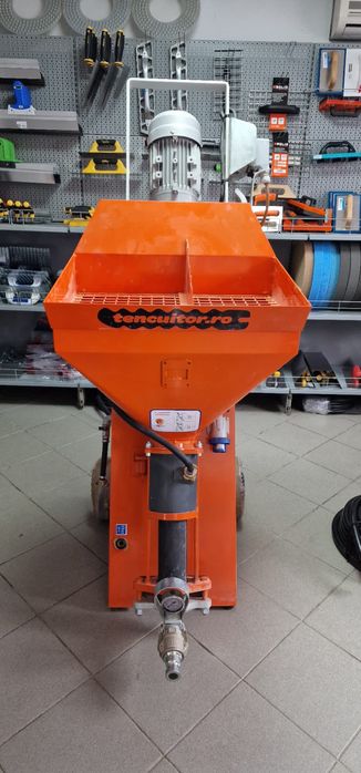 Pompa de tencuit, Masina de tencuit, Tencuiala mecanizata, monofazic ...