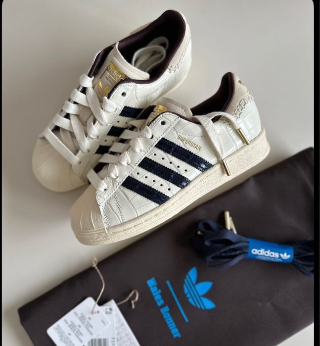 Adidas Super Star x Wales Bonner White Croc Model Rar- 100% original ...