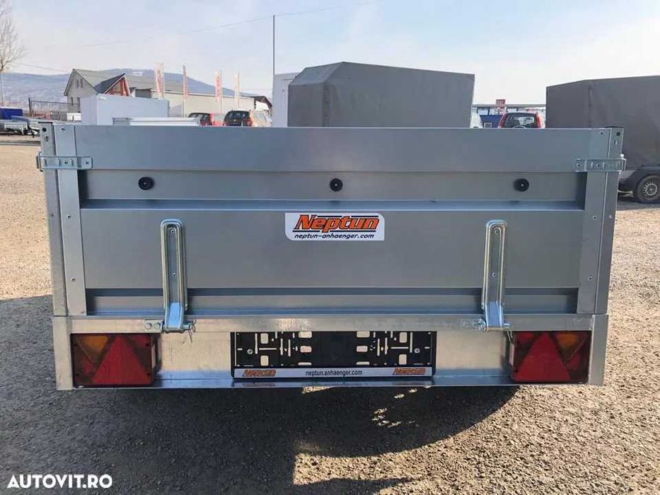 Remorca 2 axe/remorca 750 kg /remorca auto/Neptun PRO 263/129/45 Cluj ...