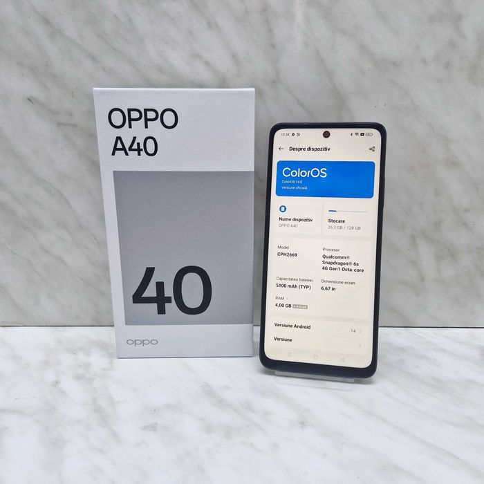 OPPO A40, Dual SIM, 4GB RAM, 128GB Zeus Amanet Militari 33878 Bucuresti ...