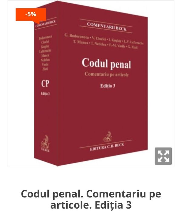 Codul penal ediția 3 Popesti-Leordeni • OLX.ro