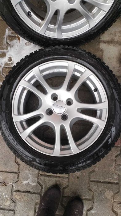 4 jante aliaj ANZIO putin folosite cu cauciucuri de iarna 195/55 R16 Bucuresti Sectorul 4 • OLX.ro