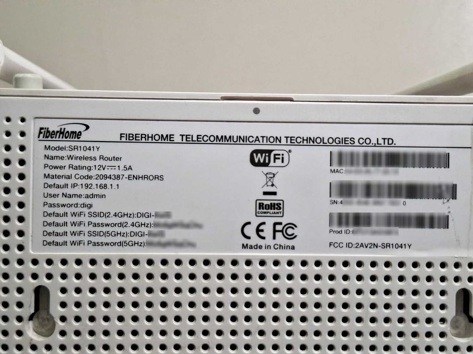 Router Fiberhome SR1041Y Digi Romania - 3 x 1000Mbps LAN / WiFi 2.4 GHz ...