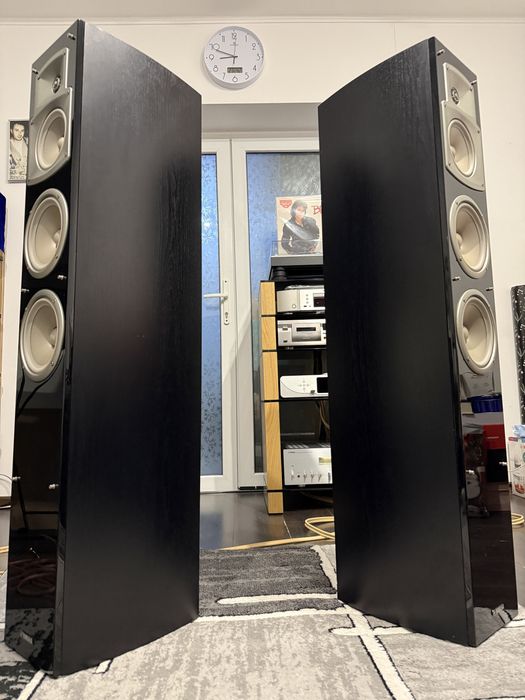 Boxe Yamaha NS-F350,200W,52Kg/Perechea,Piano Black,Suna Fenomenal ...