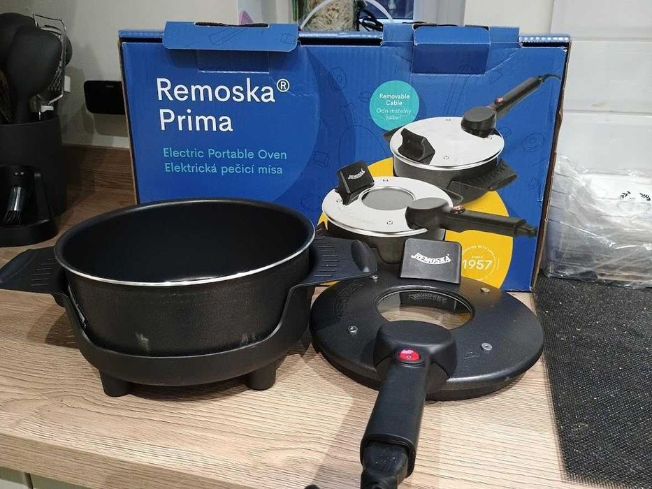 Преносима фурна Remoska Prima (400 W) - 2L черна, незалепващо покритие ...