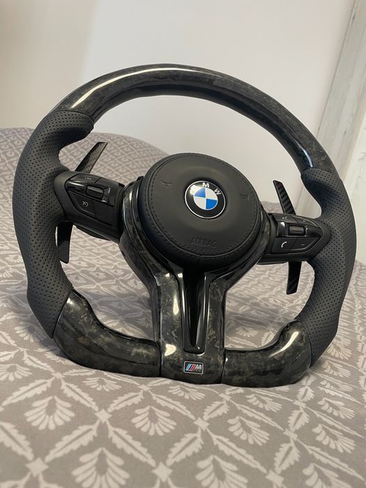 Volan carbon forjat custom BMW F10 F36 F30 F01 seria 3 4 5 6 7 Brasov ...