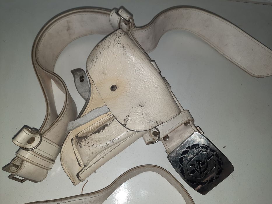 Милиционерска униформа - шинел и сако с фуражка и колан от соца гр ...