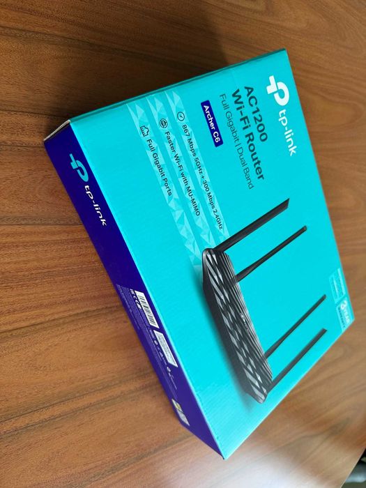 Рутер W-iFi Router TP-Link Archer C6, AC1200, 2.4/5GHz гр. София Гоце ...