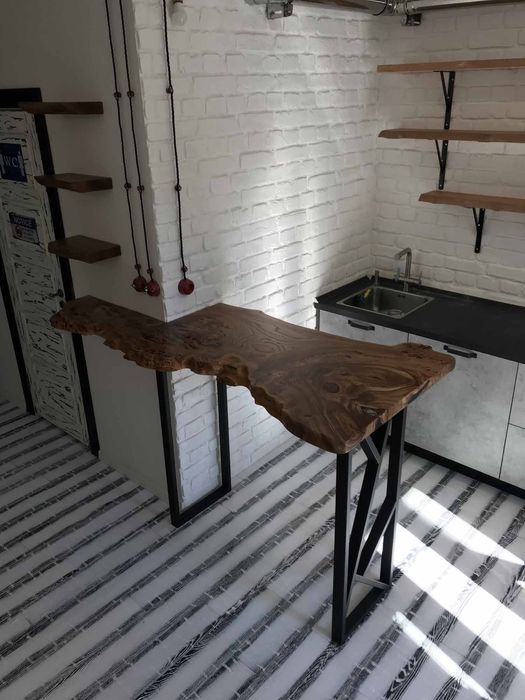 Барные стойки столы в стиле лофт из натурального дерева 999 999 тг Кухонная мебель Алматы