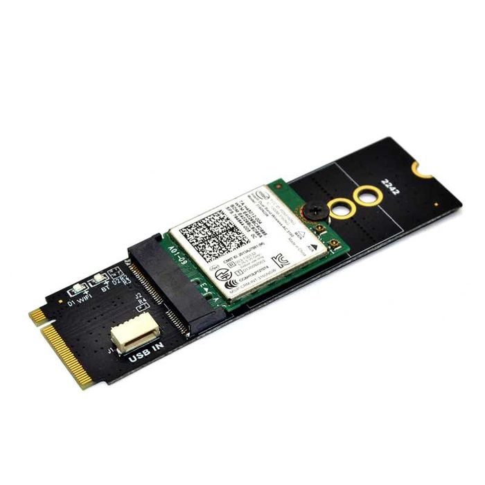 Adaptor M.2 KEY-M la KEY A-E/E pentru M.2 NGFF PCIE 2230 2242 Sibiu ...