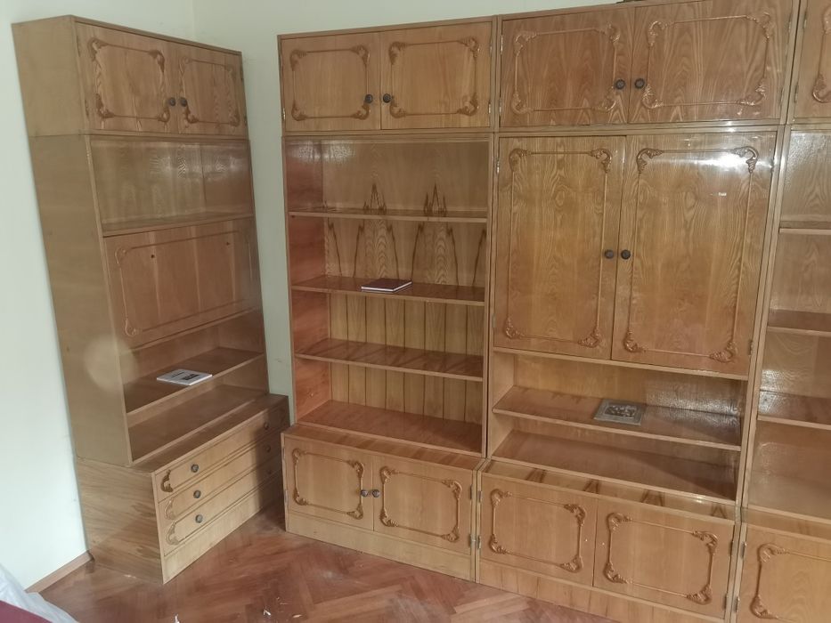 Mobila Biblioteca Foarte Frumoasa cu Dulap, Rar, Vintage, Anii 90-00 ...