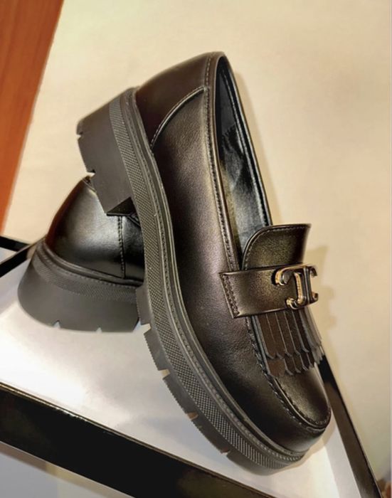 Mocasini negri piele ecologica Baia Mare • OLX.ro