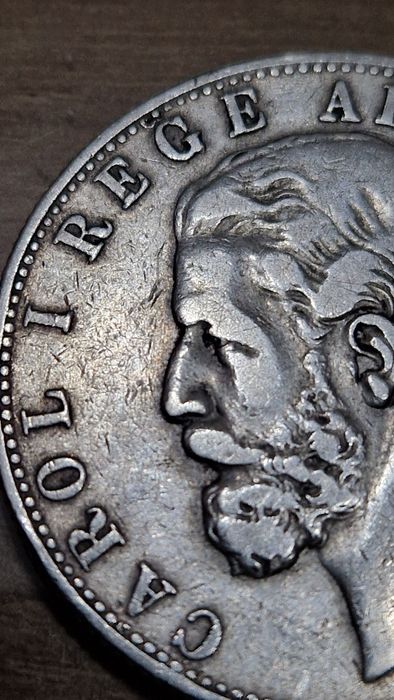 Vand moneda argint 5 lei 1881 extrem de rara Targoviste • OLX.ro