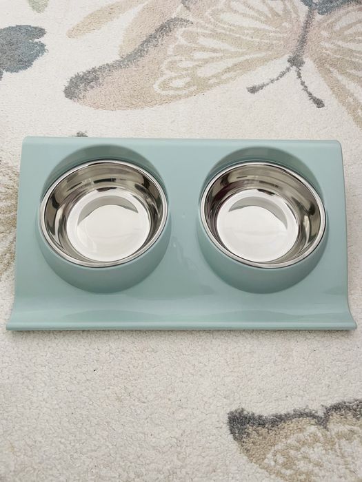 Set 2 castroane inox cu suport hranire animale Iasi • OLX.ro