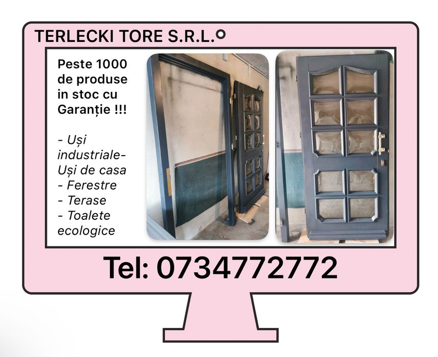 USA INTRARE LEMN TERMOPAN Germania casa antic H 205 x L 118 Vama Veche ...