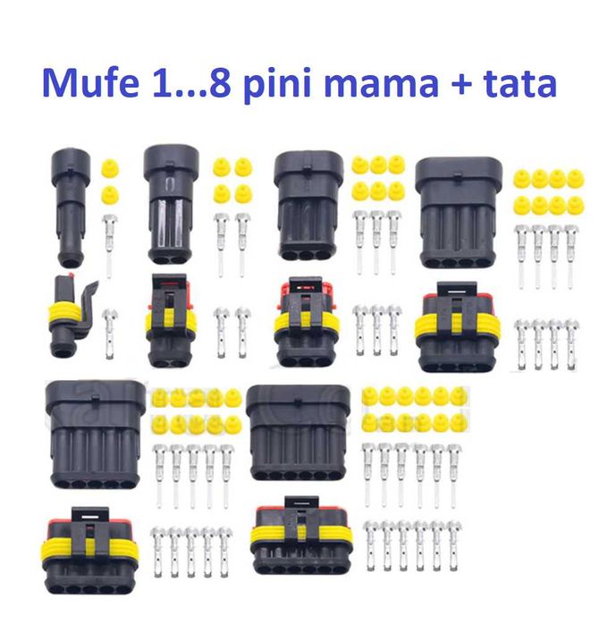 Conectori Auto - Mufe Electrici Pentru Utilaje 1pin-16pinii Universale ...