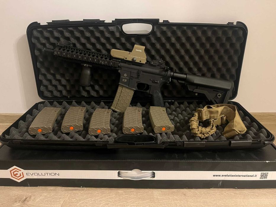 Arma Airsoft | Evolution M4 Recon S Carbontech 14.5 Inch Negru|Plastic ...