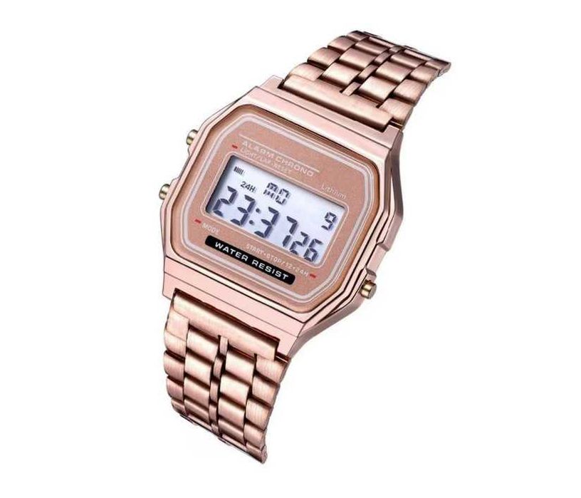 Ceas de mana digital unisex (Roz / Pink) - model vintage - retro ...