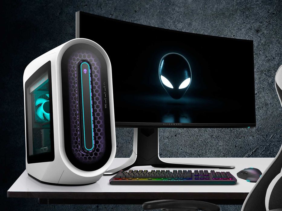 Full Alienware i7 Gen 11 5GHz RTX3080 RAM-32GB SSD-2TB Mouse Tastatura ...