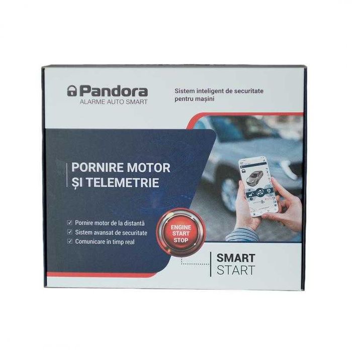 Alarma auto Pandora Smart Start cu pornire motor si telemetrie ...