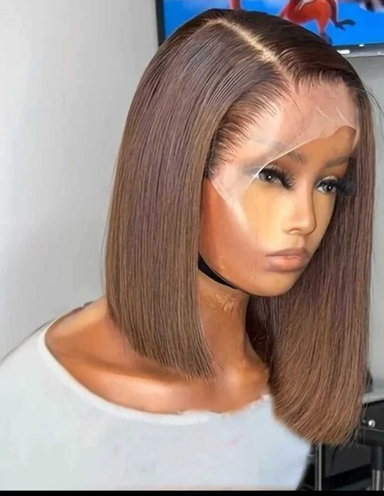 Peruca satena 100% par natural uman dantela lace NOUA bob Bucuresti ...