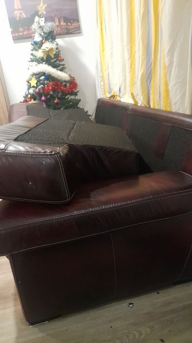 Canapea de Pele forte bună nu are niciun defect cu verificare Dodeni ...