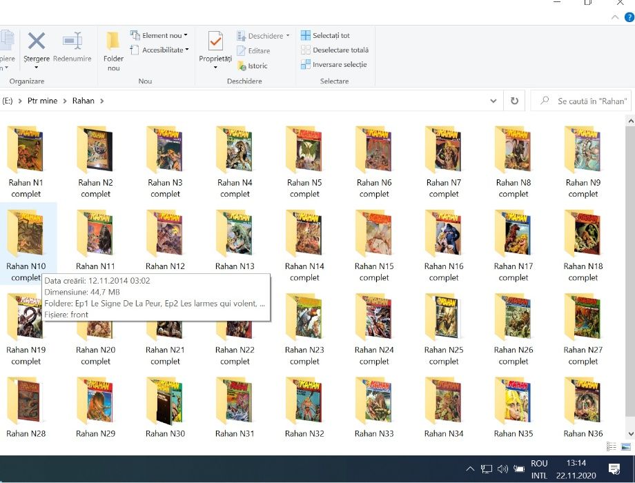 Colectia completa de reviste Rahan lb franceza 1-36 sau 1-189 ep in fo ...