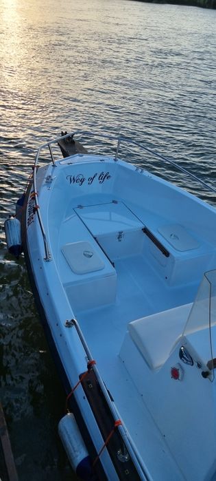 Barca Elan 495 cu motor Suzuky 70 cp injecție Barca are fund dublu,aut ...