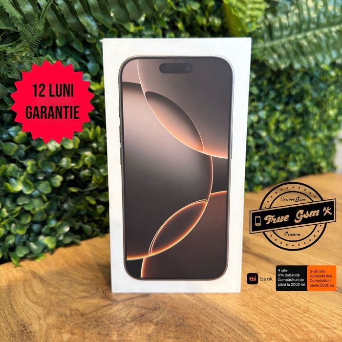 IPhone 16 Pro 1TB Desert Titanium - SIGILAT | TrueGSM Craiova • OLX.ro