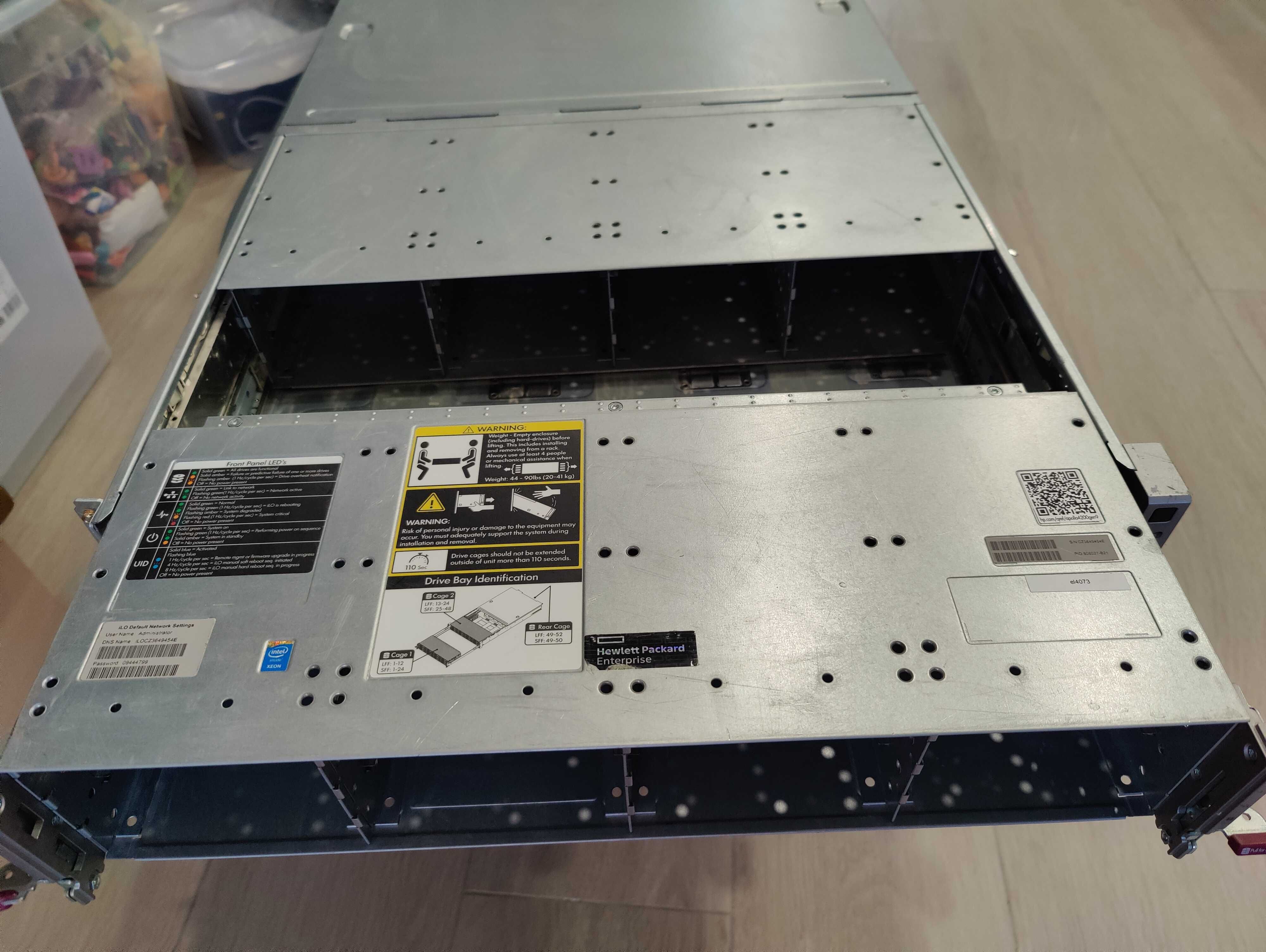 Server HP Apollo 4200 28 HDD 3.5" 2 X Xeon 2698V4 20 cores 256GB Chia ...
