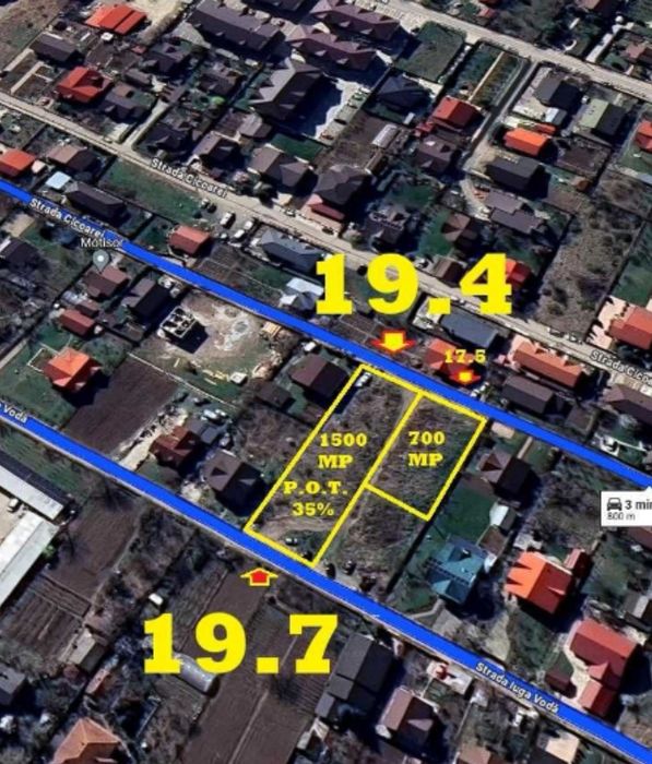 CUG, 2200 mp parcelat, aproape de supermarket / stație de autobuz Iasi ...