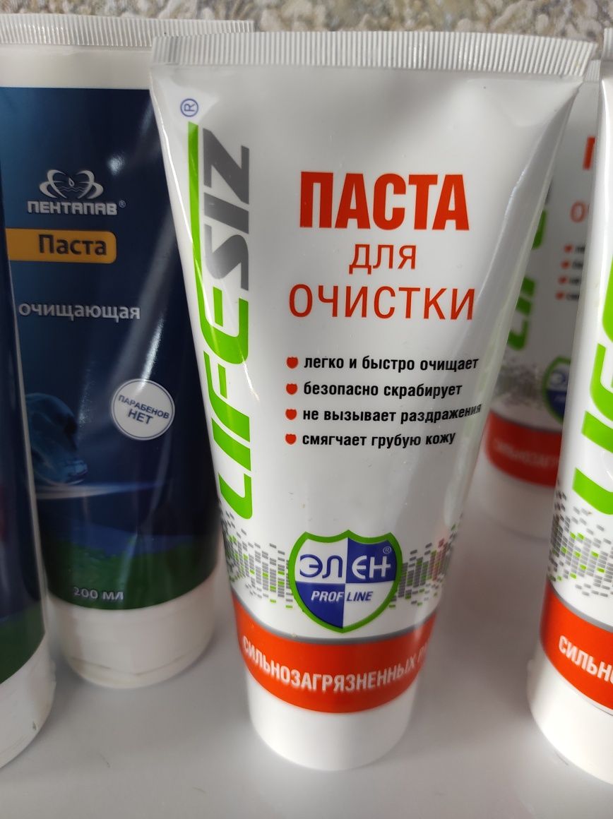 Паста для очистки рук от сильных загрязнений: 500 тг. - Хозяйственный ...