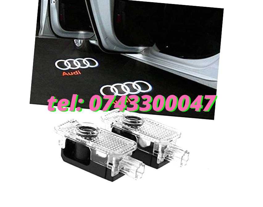 Proiectoare Logo Audi Portiera Led Laser emblema sigla Holograma Targu ...