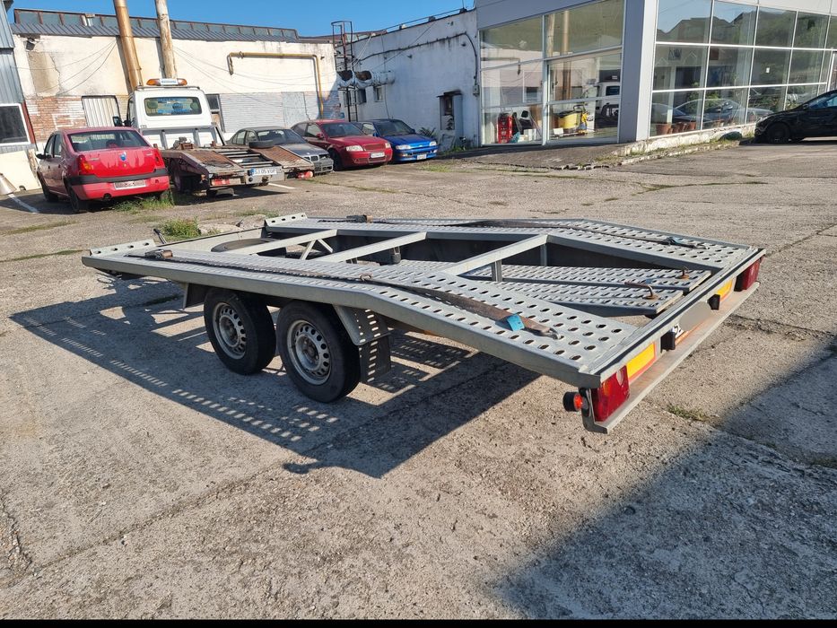 De vânzare trailer 4m 2 axe platforma autoplatforma remorca Stana • OLX.ro