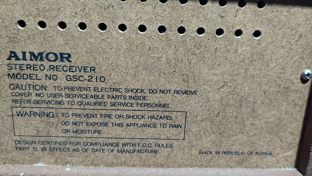 AIMOR GSC-210 Stereo Receiver vintage cu casetofon și radio Sebis • OLX.ro