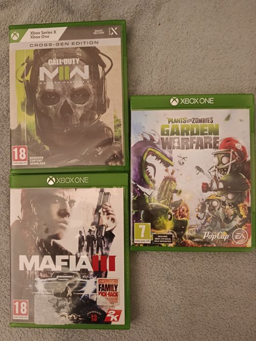 Pachet 3 jocuri xbox Call modern 2 Mafia 3 si plants garden warfare ...