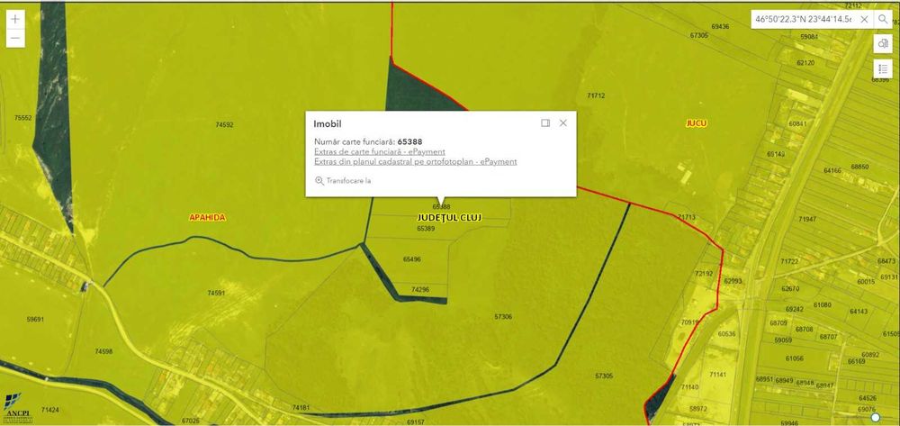 Proprietar, Teren in Cluj, Apahida, Campenesti- 14386 mp Campenesti ...