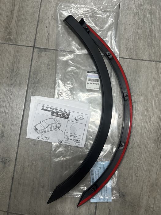 Ornamente protecție aripi(seceri late) spate Logan 2004-2013 originale ...