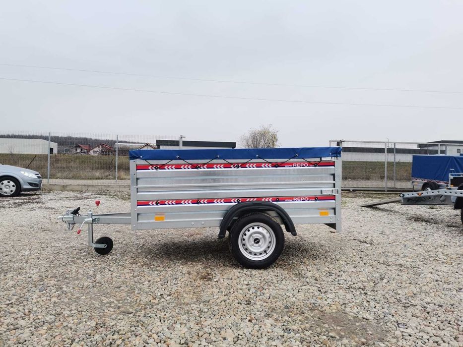 Remorca 750kg Tandem Apicola Auto Transport Platforma Auto Basculabila ...