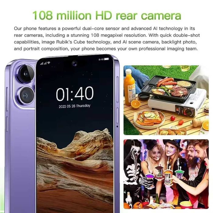 Smartphone 7,3 inchi Nou XS15 Pro Max Ecran complet 4G 5G, 7800mAh Baia Mare • OLX.ro