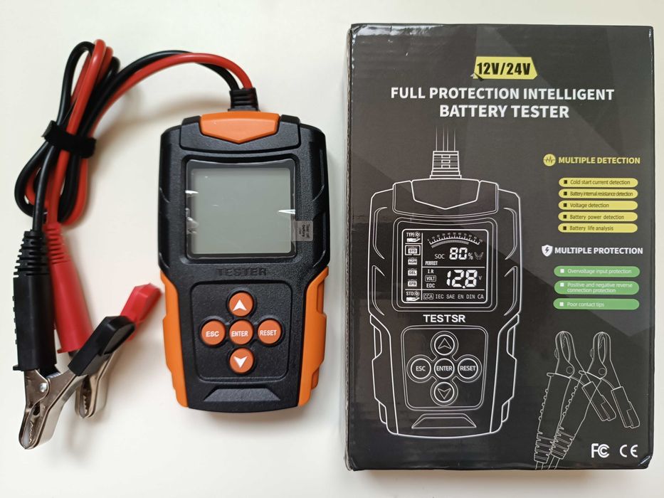Тестер автомобильных аккумуляторов 12В 24В Foxsur FBT-200: 420 000 сум ...