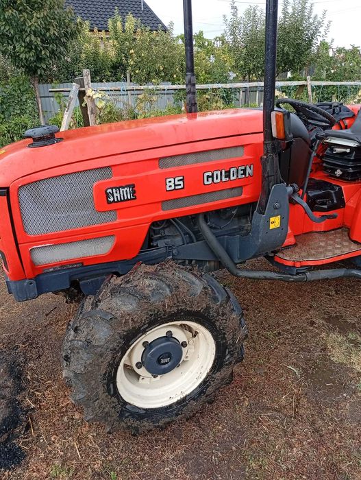 Tractoras cu utilaje SAME Golden 85 CP 4x4 cu scarificator + balotiera ...